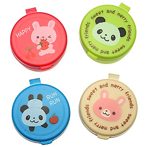 Kotobuki Condiment Containers for Bento Box, Mini, Animal Friends