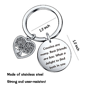 De&ai Sister Gifts best friends keychain Sister Birthday gift sister Christmas gift BFF gift sister wedding keychain cousin keychain cousin Appreciation gift cousin Thank You keychain