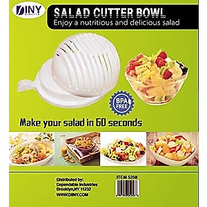 Vegetable Chopper, Chop Fresh Vegetables and Fruits in Seconds BPA Free Salad Shooter, Cutter for Lettuce or Salad -