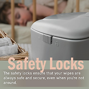 GOGO Pure Baby Wet Wipe Warmer and Wet Wipe Dispenser, Advanced Features - 4 Bright Auto Off LED Ample Lights for Nighttime Changes, Dual Heat for Baby's Comfort, Improved Design and Only at Amazon