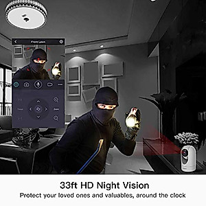 FOSCAM Home Security Camera R4S 4MP(2K) WiFi Camera, 2.4/5GHz Wireless IP Indoor Camera with AI Human Detection & Sound Detection, 33ft Night Vision, 2-Way Audio,Compatible with Alexa, White
