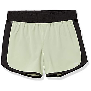 Amazon Essentials Women's 4" Stretch Woven Running Short, Light Green, Medium