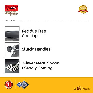 Prestige Manttra Omega Select Plus Junior Handi 4 Litre with SS Lid, Black (30732)