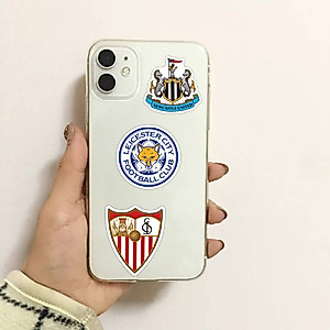 Football Team Club Stickers |100Pcs Soccer Fans Logo Sport Stickers Waterproof Vinyl Sports Decal for Water Bottle, Laptop, Phone Cases, Vinyl Waterproof Stickers, Decal Softball Gifts for Girls