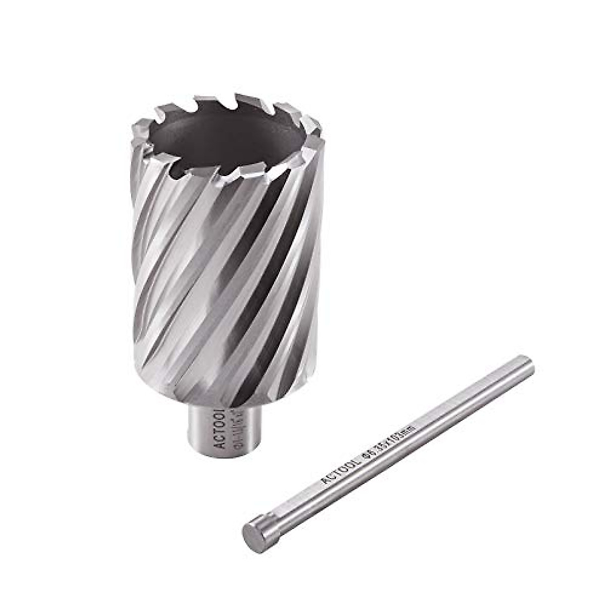 ACTOOL 1-13/16" Diameter × 2" Depth of Cut HSS ANNULAR Cutter with 3/4'' Weldon Shank