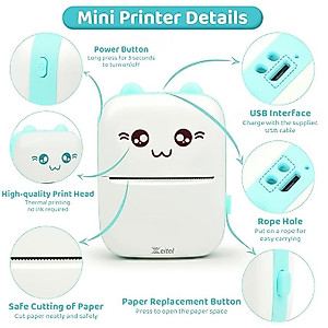 Compact Mini Printer That Easily fits in Your Bag, Perfect for Printing Photos and documents on The go Results