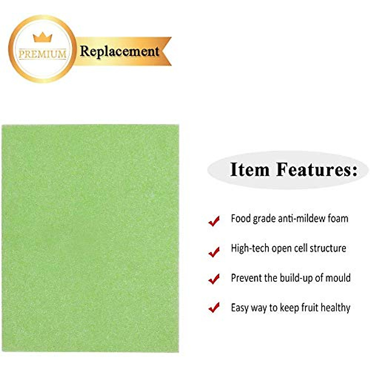 BULLETSHAKER Fruit and Veggie Life Extender Liner by Tenquest 4-Pack, 15X14 Inch, Refrigerator Shelf - Produce Saver, Extends Life and Keeps Refrigerator Fresh Prevents Spoilage