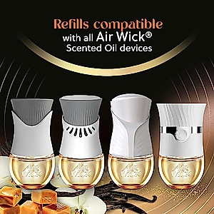 Air Wick Scented Oil - Vibrant Refill Vanilla & Warm Caramel, 5 Refills