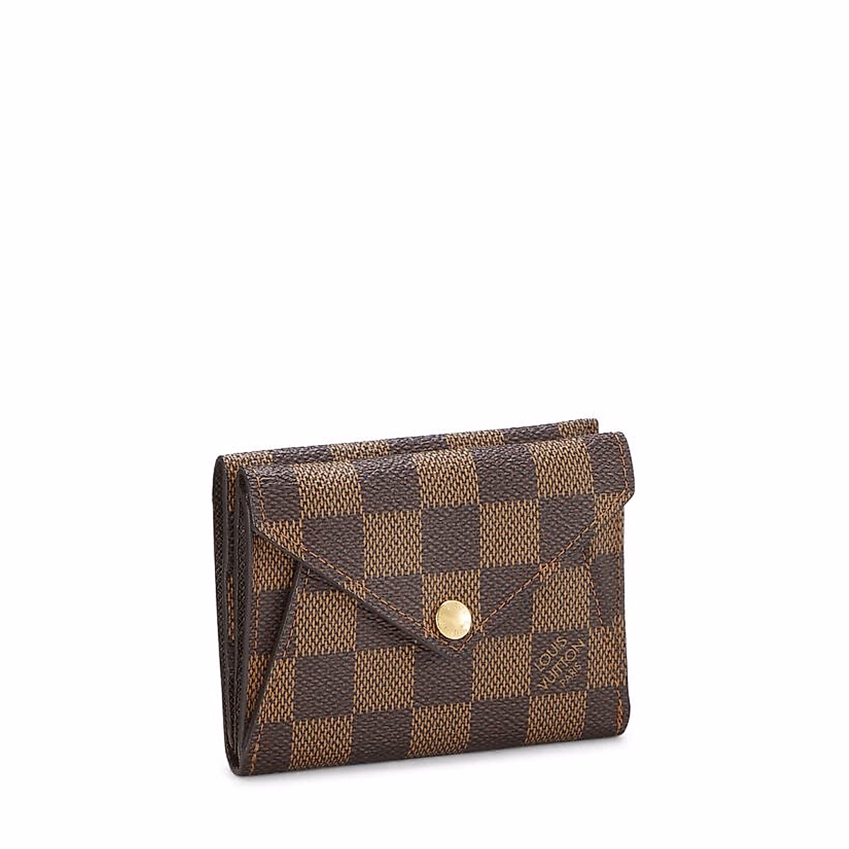 Louis Vuitton, Pre-Loved Damier Ebene Origami Compact Wallet, Brown
