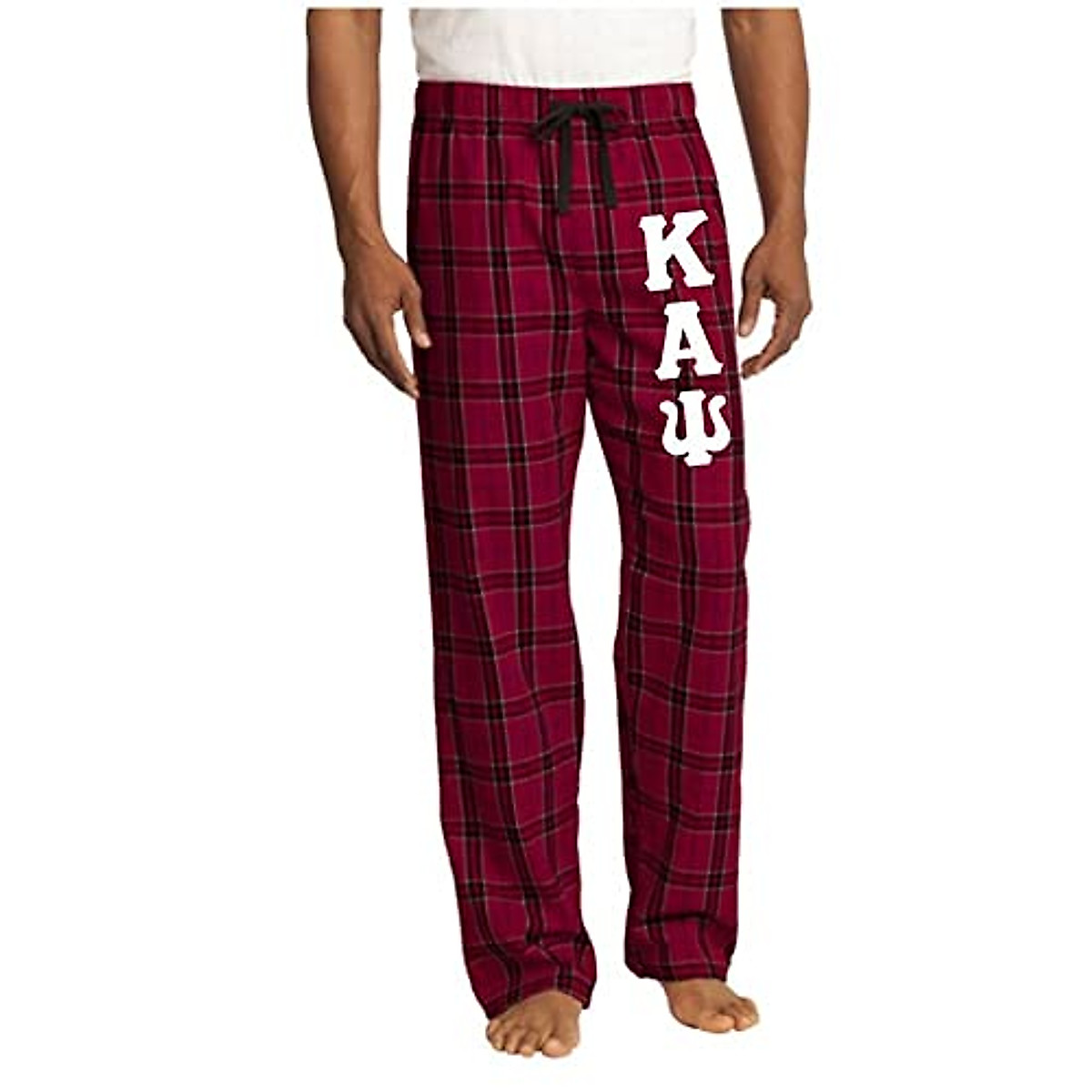 Kappa Alpha Psi Flannel Plaid Pant - PJ's Large Red