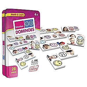 Junior Learning Emotion Dominoes,4.7 x 1.5 x 7.8 inches