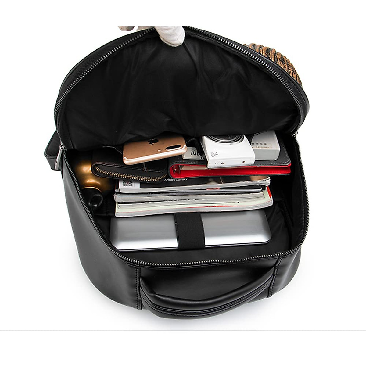 Halloween Studded Backpack 3D Goat Head Sculpture 3D Model Backpack Laptop Computer Handbags Travelling Rucksack Bag