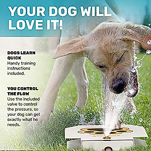 Dog Fountain Water Fountain For Dogs Dog Sprinkler Dog Toys for Large Or Small Dog Bowl Alternative Pet Water Fountain Dog Drinking Fountain