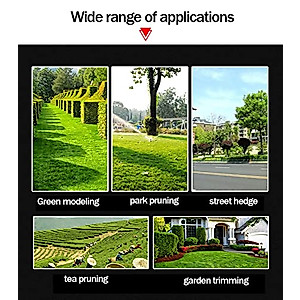 Cordless Hedge Trimmer, Lightweight Garden Handheld Hedge Cutter with Manganese Steel Blade and All Aluminum Alloy Gearbox, Home Commercial Use Bush Trimmer for Bush Lawn and Garden(Size:Single edge 3