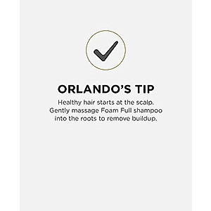 ORLANDO PITA PLAY Foam Full Volumizing Shampoo, Exclusive Mega Pump 5 Protein Complex, For Amplified Body & Refreshing Fullness, Gently Cleanses & Creates Bounce, 9.2 Fl Oz