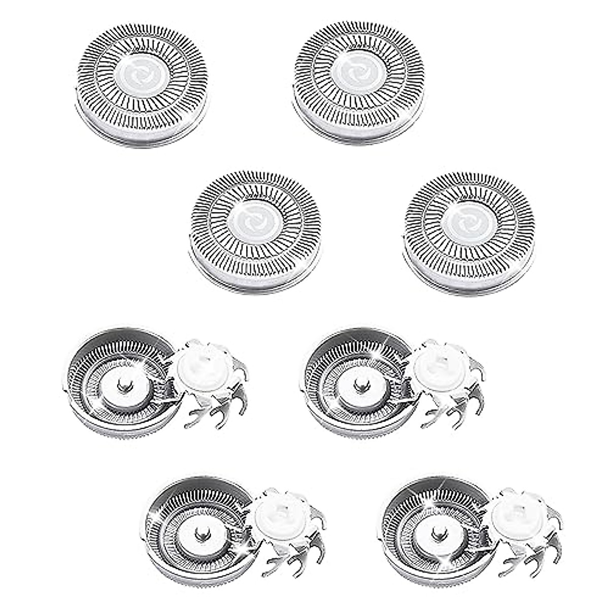 8 PCS Shaver Head Replacement Blade compatible with Skull Shaver Pitbull Electric Razors Replacement Blades for Mens Shaver