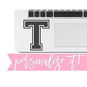 Single Letter Decal for Tumble Cup, Water Bottle, Laptop, car Window or Other Hard and Smooth Surface Your Choice of Color & Style | Decals by ADavis