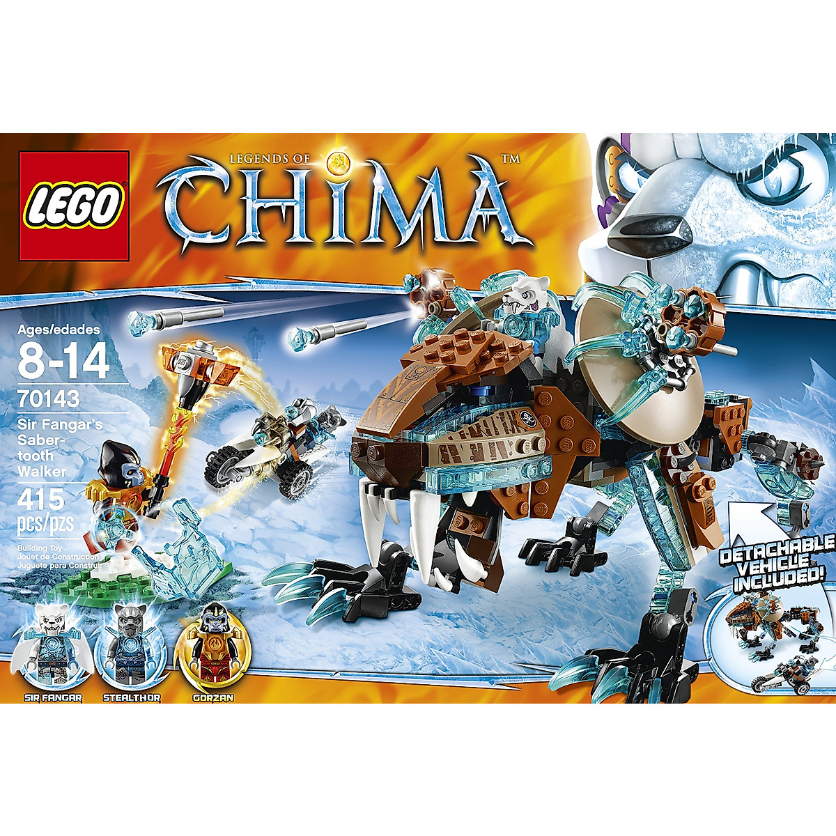 LEGO Chima 70143 Sir Fangar's Saber-Tooth Walker Building Toy
