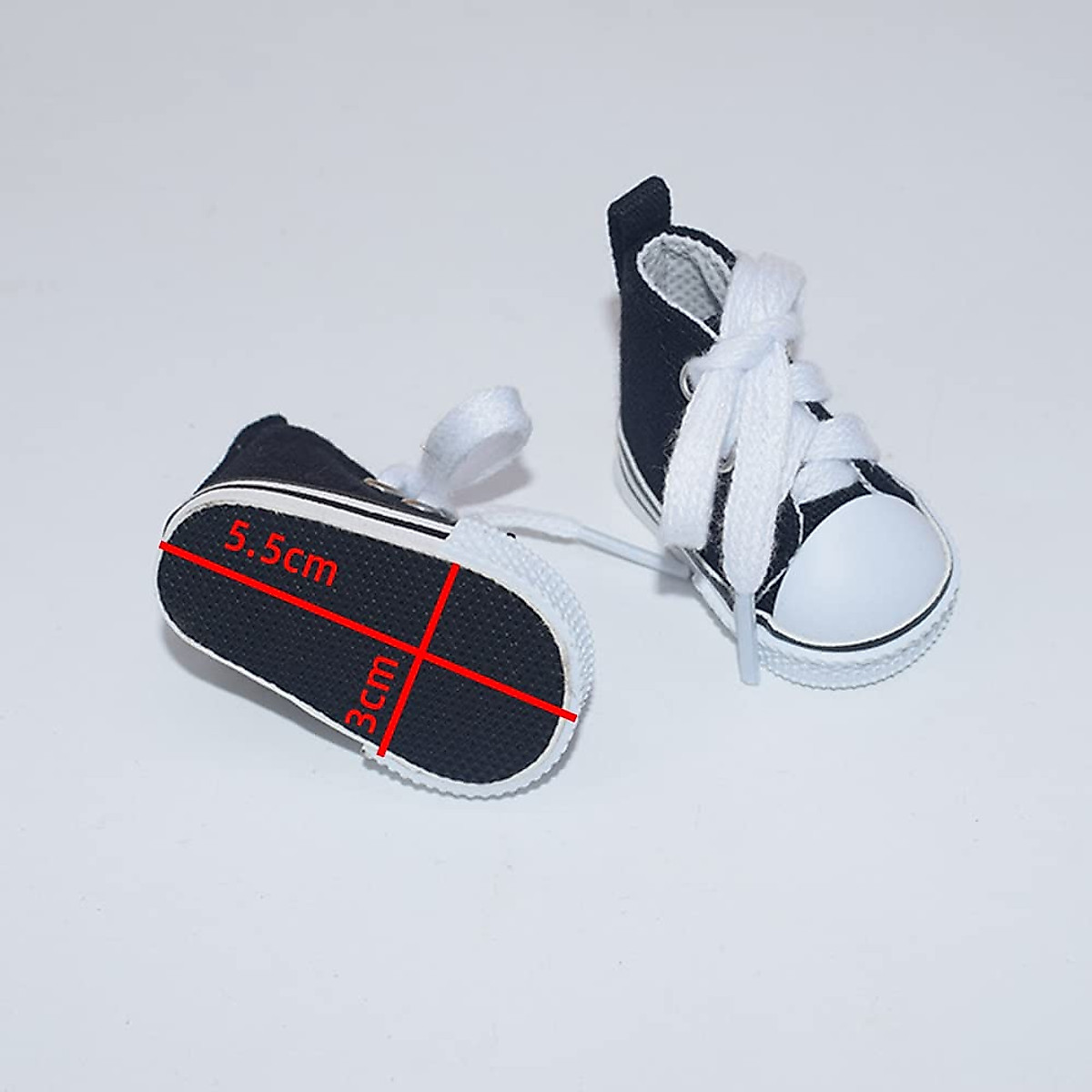 niannyyhouse Canvas Shoes 7.8in（20cm） Humanoid Doll Stuffed Animals Clothes Accessories (A-1)