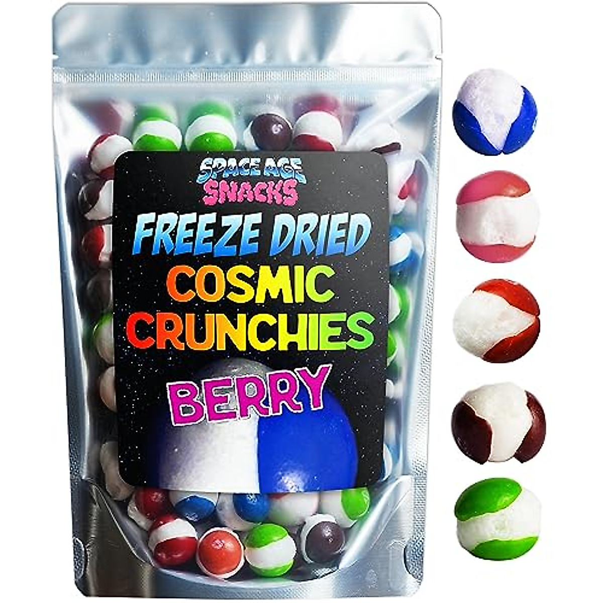 Premium Freeze Dried Candy - Berry Cosmic Crunchies Freeze Dried Candy Shipped in Box for Extra Protection - Space Age Snacks Freeze Dry Crunchies - Candy Dry Freeze Candy for All Ages (4 Ounce)