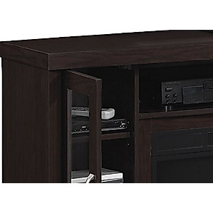 Classic Flame Hutchinson 70" Infrared Electric Fireplace Entertainment Center & 42" Linear Firebox - Oak Espresso, 42MM3115-PE91 & 42II042FGT