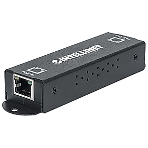 Intellinet 1-Port Indoor Gigabit PoE+ Extender Repeater – 25W Power Budget via Cat5e Cat6 RJ45 Ethernet Network Cables, Daisy-Chain – 3 Yr Mfg Warranty - 560962