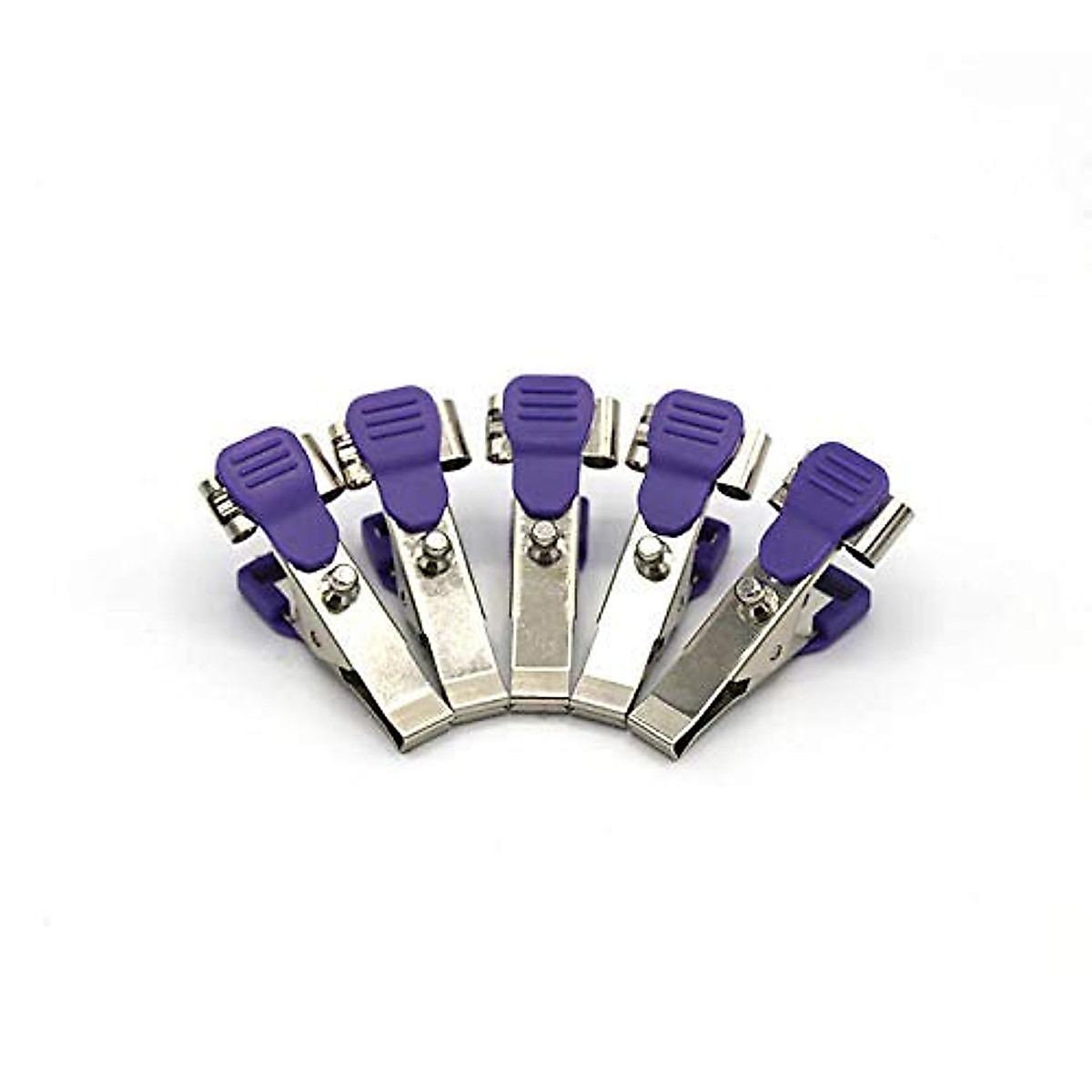 5pcs EKG Clips Multi-Function ECG/EKG Veterinary Electrode Clip for Snap Pinch Needle Banana Reusable Alligator Clip Adapters Universal Connection Snap All Vet Sizes