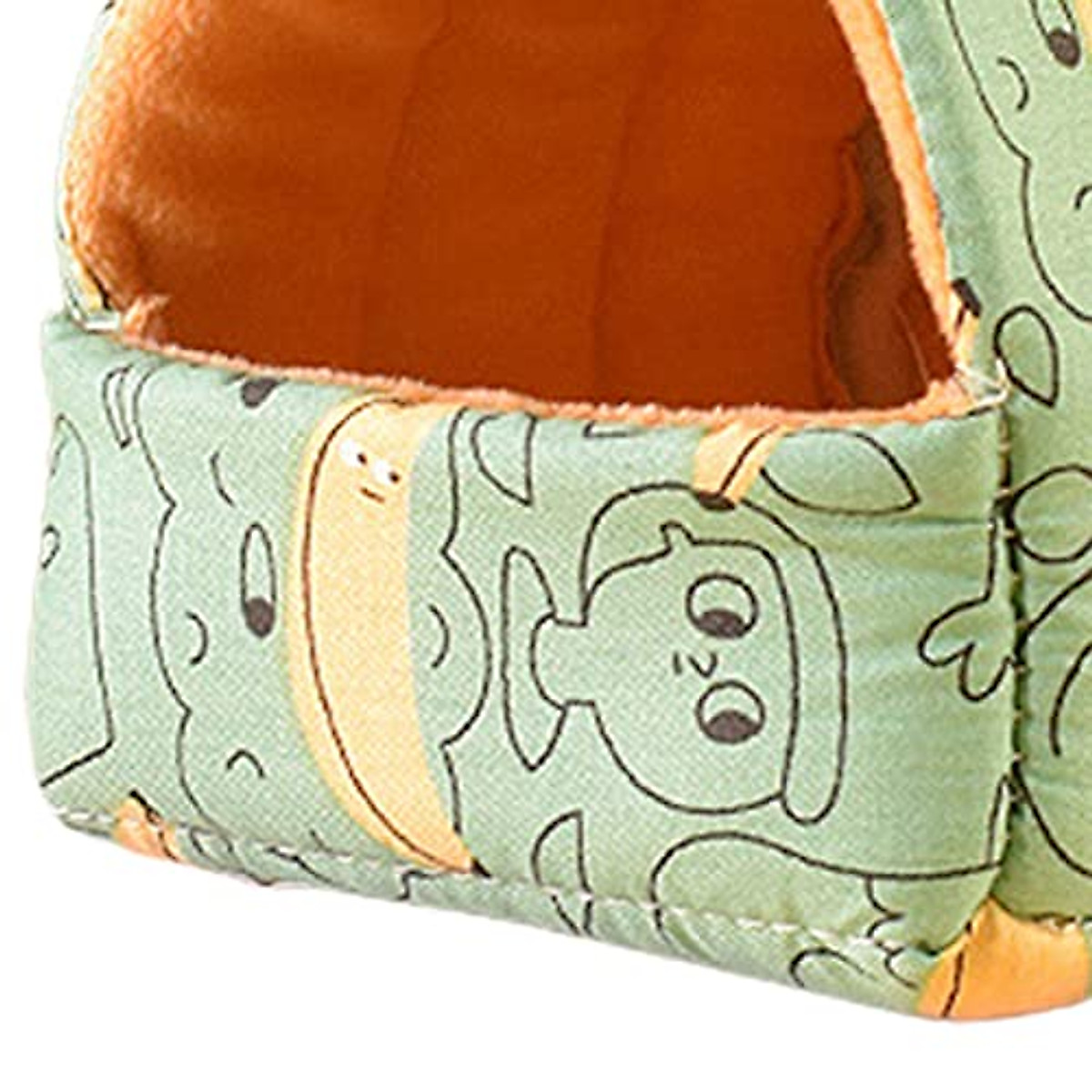 Bluelans Guinea Pig Nest Cartoon Pattern Pet Hideout Warm Small Animal Hamster Squirrel Bed House Cage Valentine's Day/Mother's Day/Christmas/Birthday Gifts - Rose Red Strawberry L