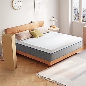 Twolike King Mattress 14 Inch King Gel Memory Foam Mattress,California King Size Mattress in a Box, Medium Firm,Mattresses King Size 80"*76"*14"