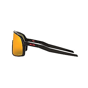 Oakley Men's OO9462 Sutro S Rectangular Sunglasses, Polished Black/Prizm Ruby, 28 mm
