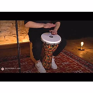 Meinl Percussion Djembe Hand Drum Circle Instrument with Synthetic Shell and Head, Alpine Series — NOT Made in China — Easy Tuning, 2-Year Warranty (ADJ12-SI)