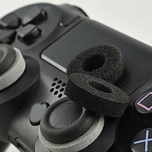 Jayamer 1 Pair Thumbstick Assist Assistant Ring for PS5 Xbox One Switch Pro PS4 Sponge Auxiliary Ring Analog Stick Aim (Easy)