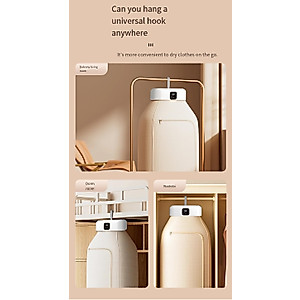 Portable Clothes Dryer Portable Dryer for Apartments, Dorm, RV, Compact Foldable Electric Drying Machine with Dry Bag Delicate Garments, Mini Laundry Dryer Remote Control, Foldable Electric Drying