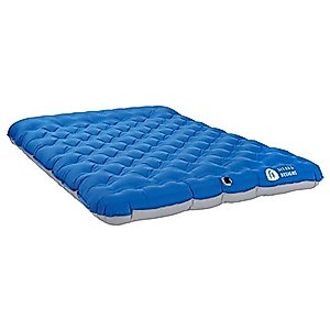 Sierra Designs Queen Campaign Air Mattress | Air Bed for Car Camping and Travel | Full TPU Construction Means no Harmful or Toxic Materials | Includes Battery Operated Pump of Easy Fast Inflation |
