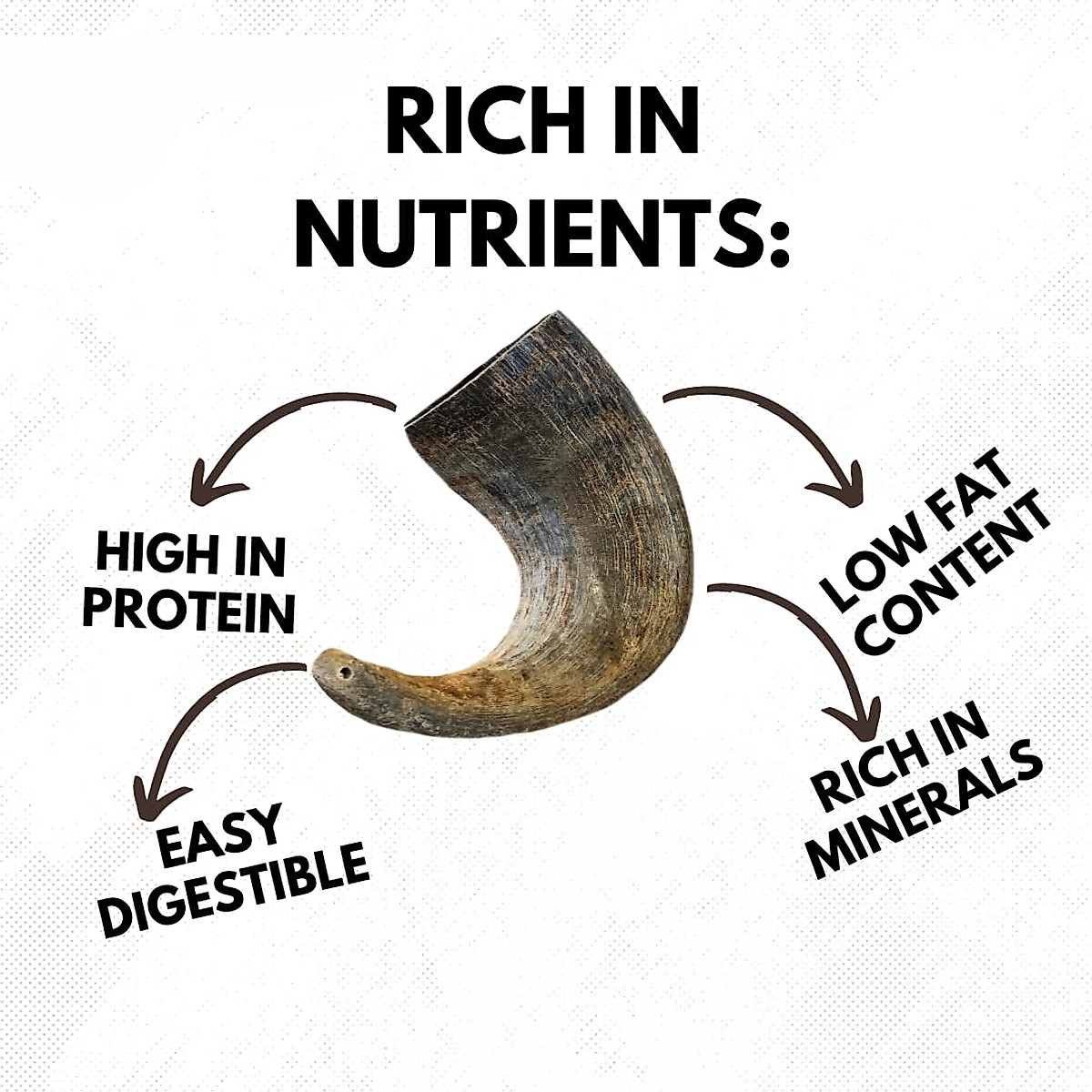 WhiteTail Naturals - Water Buffalo Horns for Dogs (Monster XX-L) All-Natural Dog Bone - Long Lasting Chew Toy for Aggressive Chewers and Teething Puppies