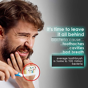 TAISHAN UV Sanitizer Toothbrush Case，Rechargeable Portable Mini Travel Toothbrush Holder,Fits All Toothbrushes for Both Electric and Manual Toothbrushes,Safety Feature, for Home and Travel