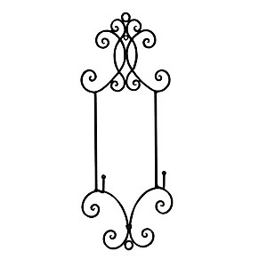 TRIPAR Chelsea Collection Vertical Black Plate Rack for Collectible Plates, Plaques, Dishes, & China