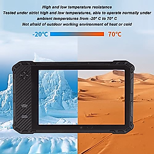 Haofy Working Tablet Waterproof Octa Core 8 Inch IP68 Rugged Tablet 4GB RAM 64GB ROM for Geological Survey (US Plug)