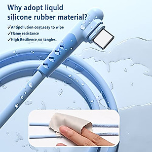 Super Fast Charging USB C to USB C Cable 60W 2Pack 3FT & 1FT Short USB C 90 Degree Type C to Type C Cable Fast Charging for Samsung S22 Note 20 iPad Pro MacBook Tablets LG Google etc.