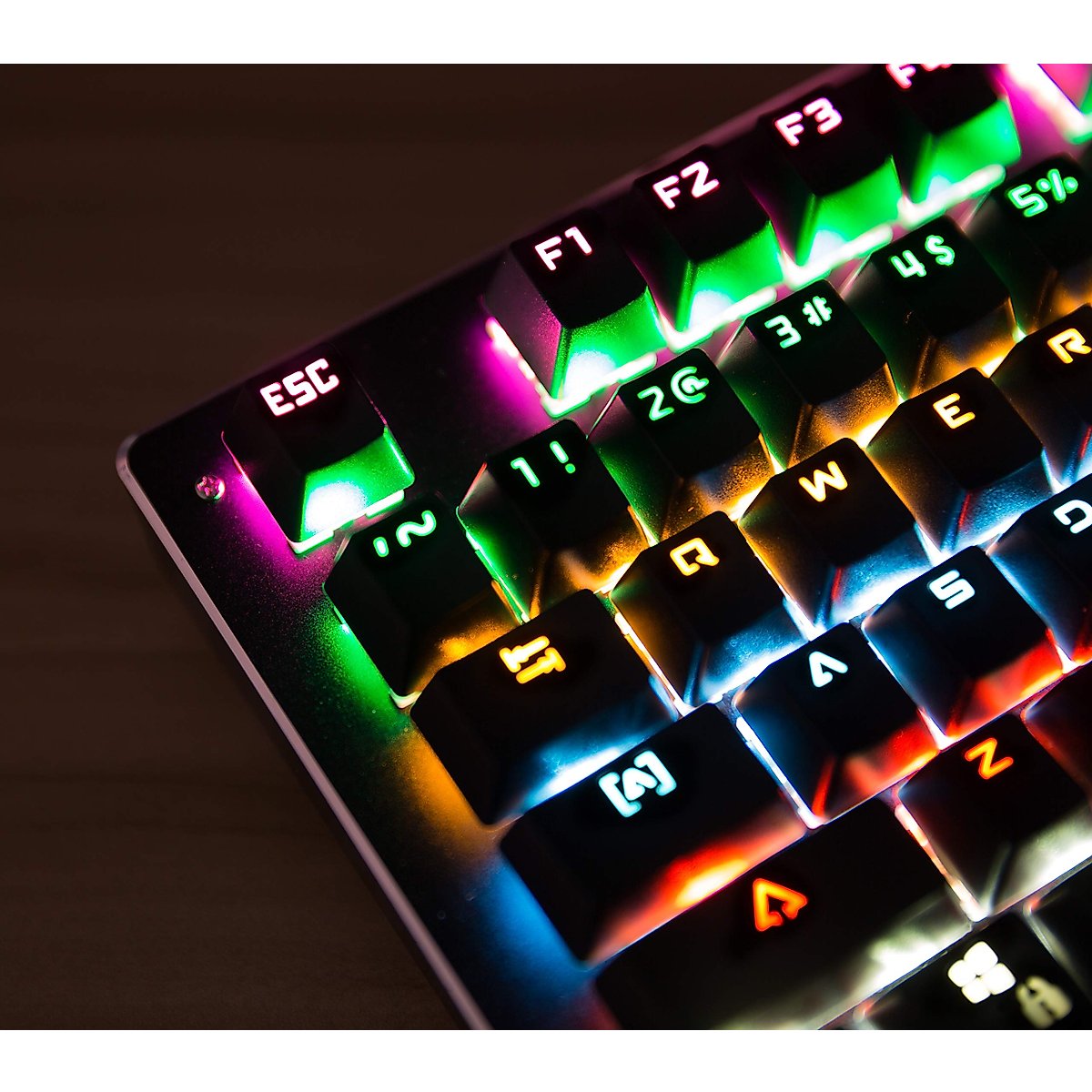 Blue Switch Mechanical Gaming Keyboard - Backlit Wired Gaming Keyboard - 104 Standard Keys - PC Gaming Keyboard for Windows Computer Gamers