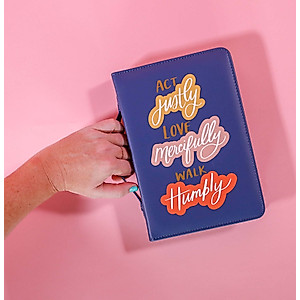 Eccolo Zippered Bible and Book Cover Case for Men and Women, Holds & Protects Standard 5.5 x 8.5" Bibles