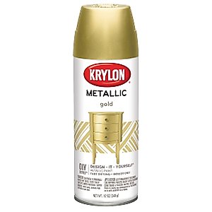 KRYLON DIVERSIFIED BRANDS K01706 Krylon Spray Paint, Gold 12 Ounce (Pack of 1)