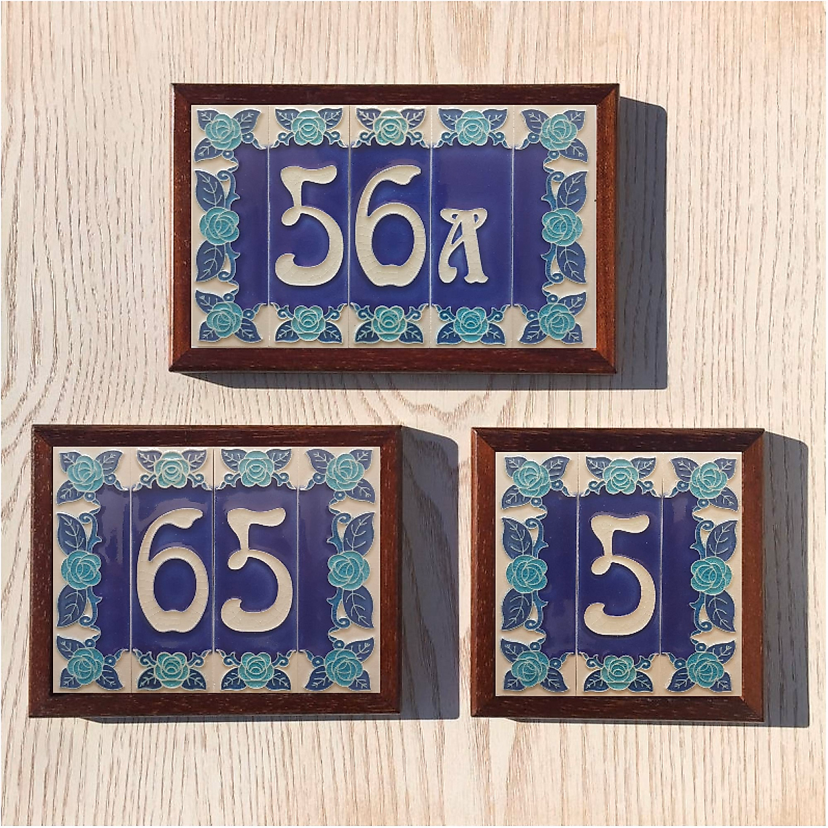 5 Tile Brown Hardwood Frame (5 Tile Hardwood Frame)
