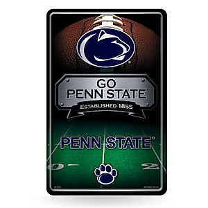 Rico Industries NCAA Penn State Nittany Lions Large Metal Sign 11" x 17" Large Metal Home Décor Sign