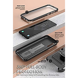 SUPCASE Unicorn Beetle Pro Series Phone Case for Samsung Galaxy A50/A30s, Built-in Screen Protector Full-Body Rugged Holster Case for Galaxy A50 2019 Release (Black)