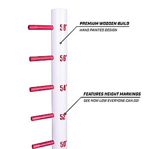 GoSports Get Low Limbo Premium Wooden Limbo Game, Sets up in Seconds - Fun for Kids & Adults