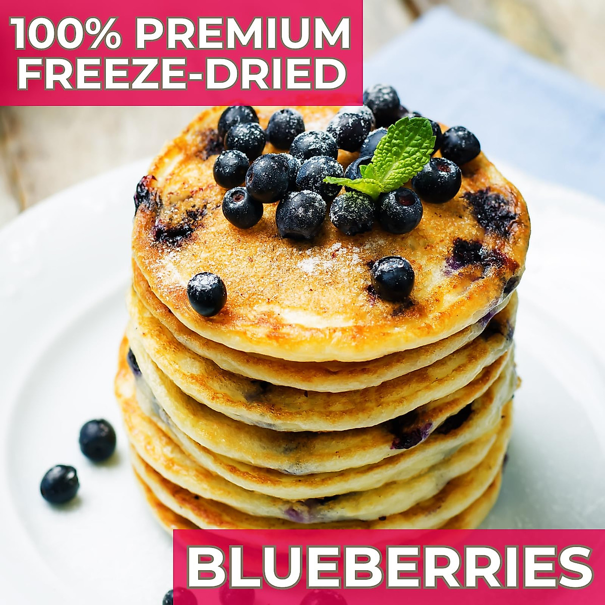 Nutristore Freeze Dried Blueberries | #10 Can Fruit | Perfect Healthy Snacks | Bulk Survival Emergency Food Storage Supply | Low Carb/Calorie Canned Camping/Backpacking Supplies | 25 Year Shelf Life