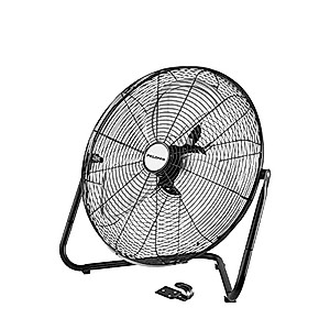 Pelonis Fan 20 Inch Floor Fan | Heavy Duty All Metal High Velocity Floor Fan with 3-Speeds| Adjustable Tilting Head | Quickmount Bracket for Home, Industrial, and Commercial Use