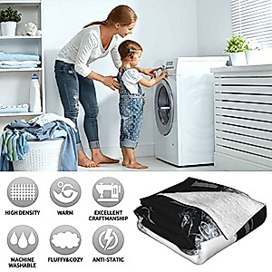 Fashion Blankets Ultra-Soft Casual Blanket Throw Flannel Sherpa for Couch Sofa Christmas Home Decor Blanket 50X60 in