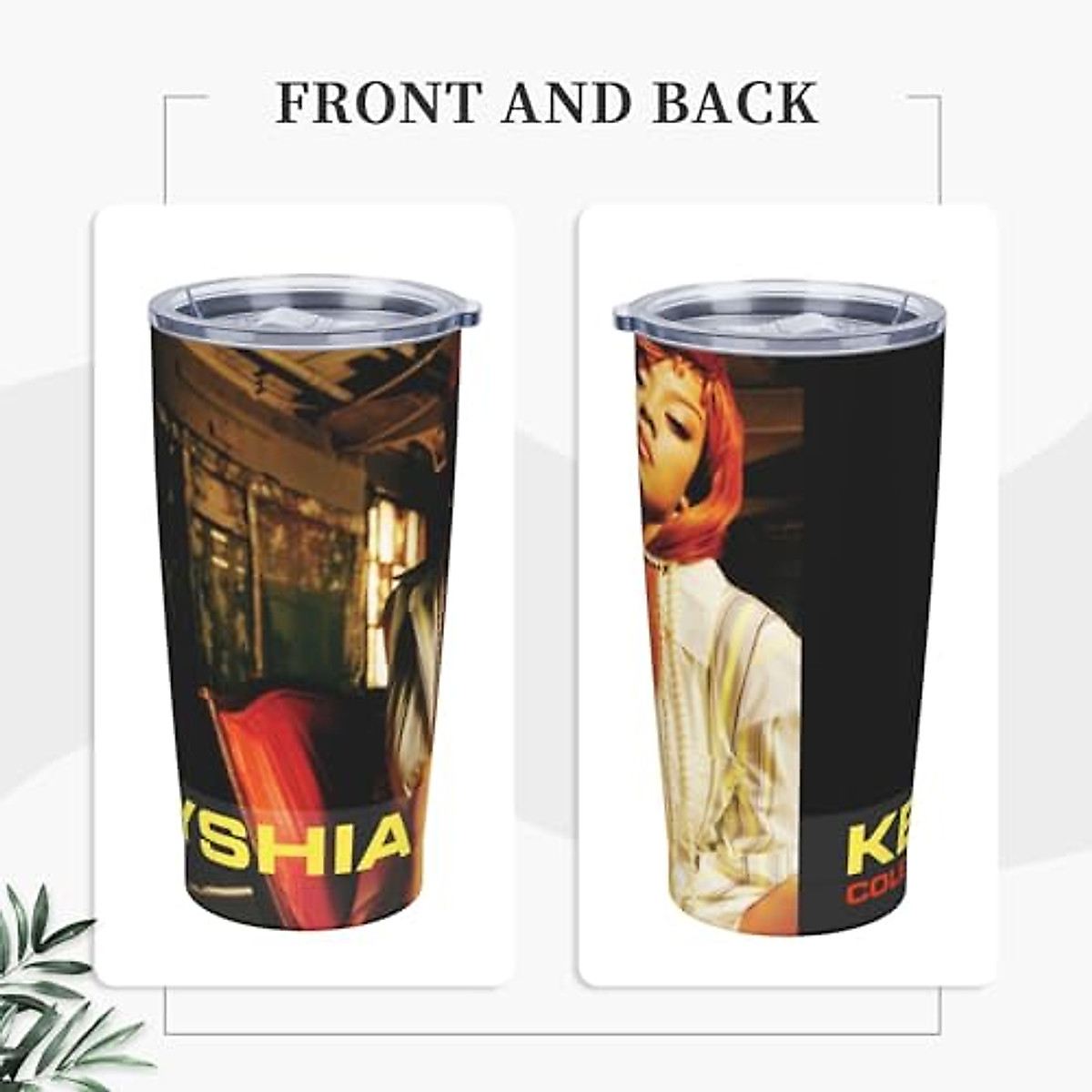 LAZHANG Keyshia Music Cole Stainless Steel Insulated Car Sippy Cup With Lid Travel Mug for Cold Hot 20 oz